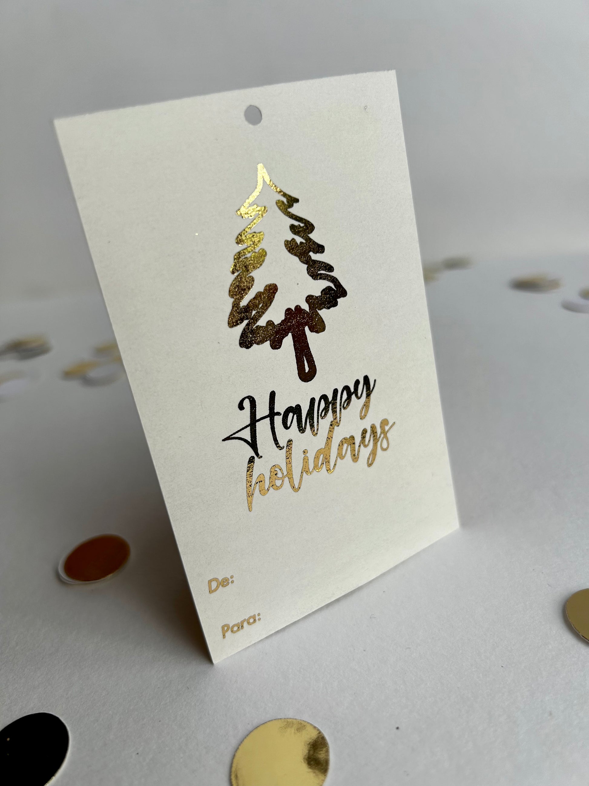 Happy Holidays Tags - Paquete de 20 tarjetas – Entre Letras